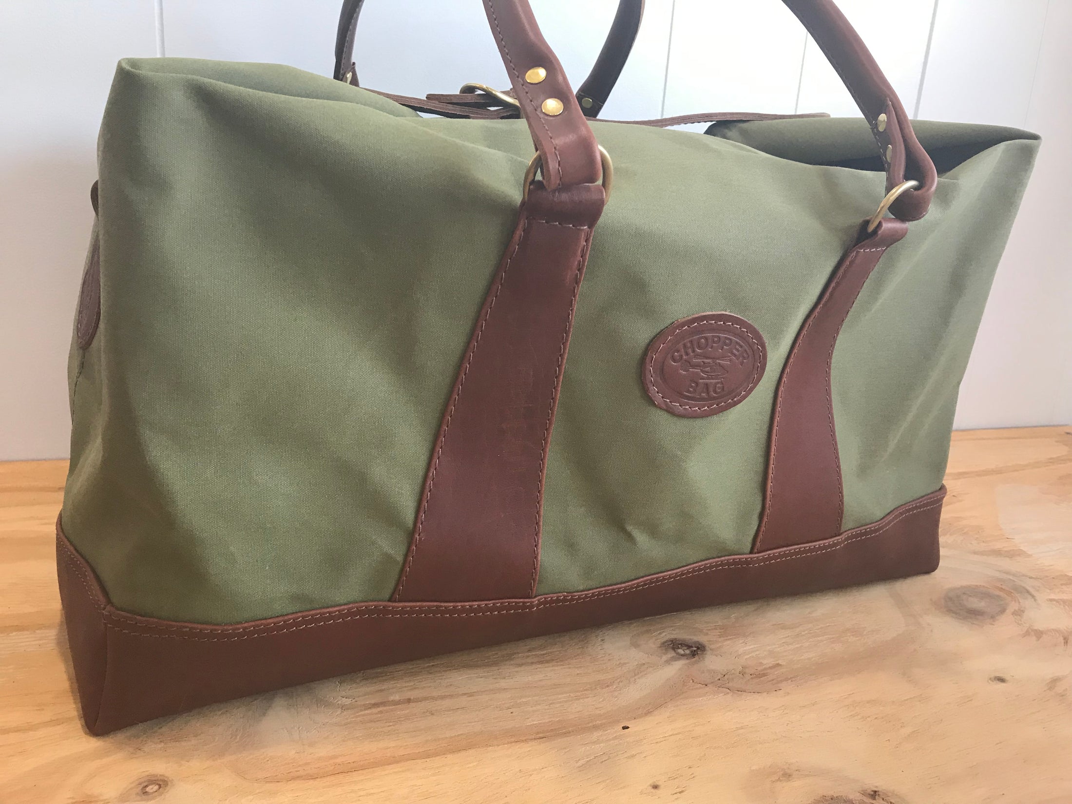 Chopper Bag - LARGE - Canvas/Leather – Loretta Matthews Industries