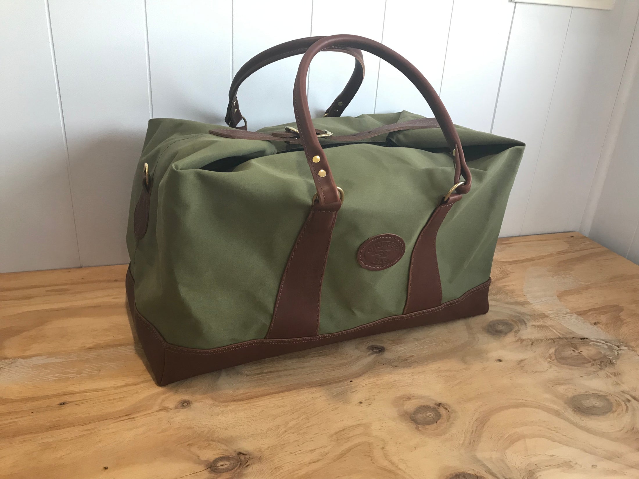 Chopper Bag - LARGE - Canvas/Leather – Loretta Matthews Industries